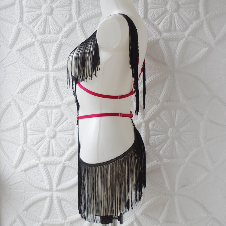 Burlesque Fringe Body Harness Burlesque Costume Sexy - Etsy