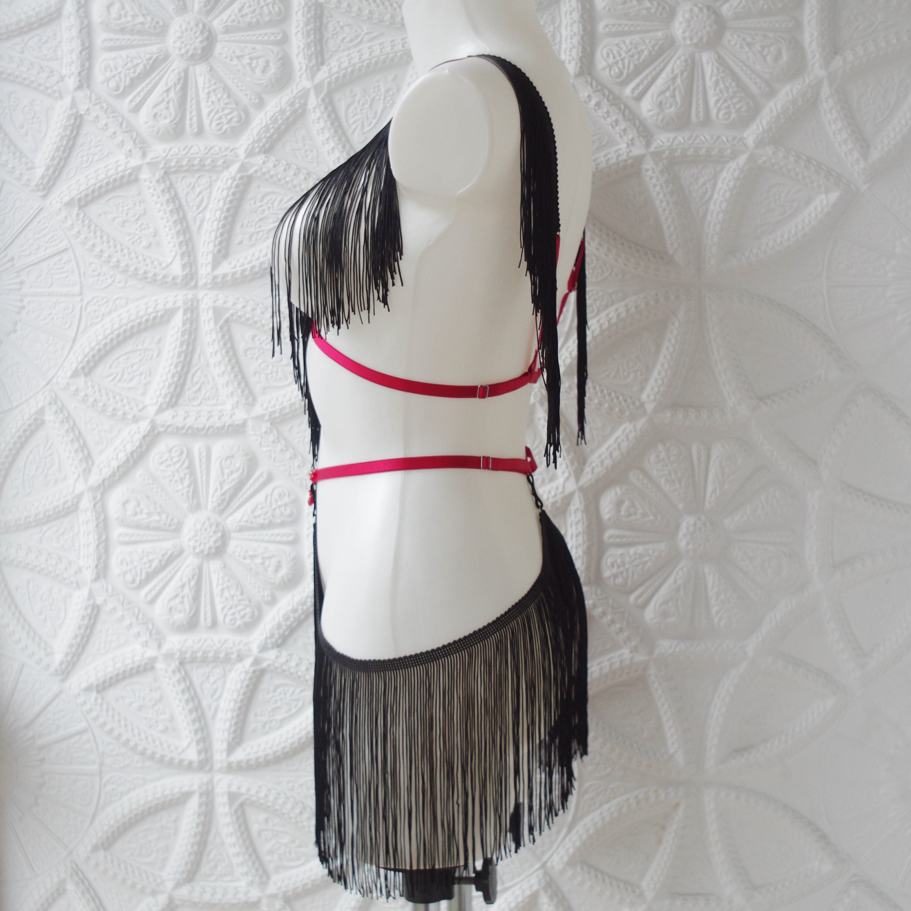 Burlesque Fringe Body Harness Burlesque Costume Sexy - Etsy