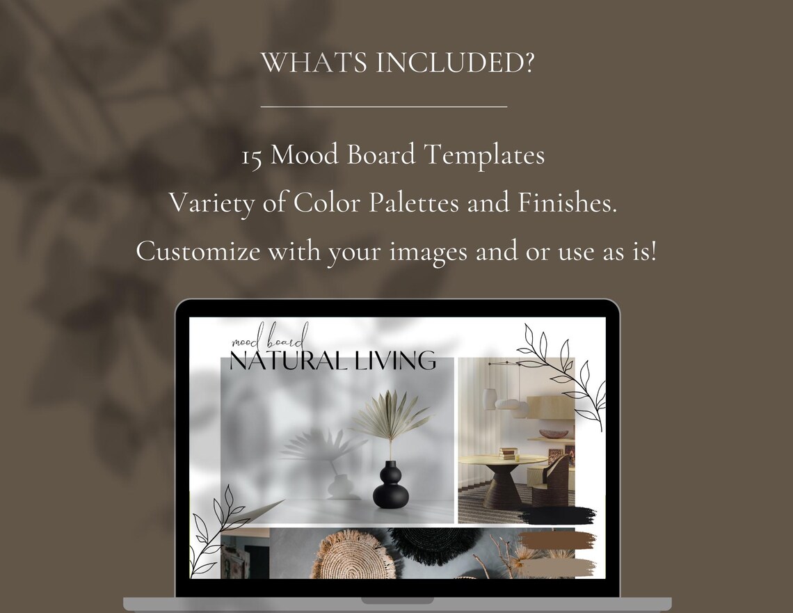15 Interior Design Mood Board Templates - Etsy