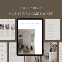 Interior Design Client Welcome Guide Template Interior Design Studio ...