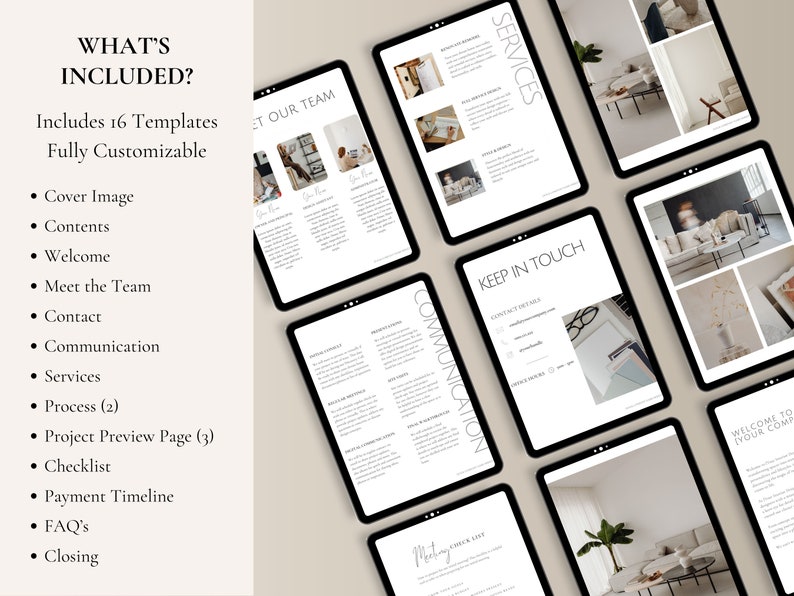 Interior Design Client Welcome Packet Template | Interior Design ...