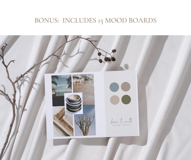 Interior Design Presentation Template and 15 Mood Boards - Digital ...