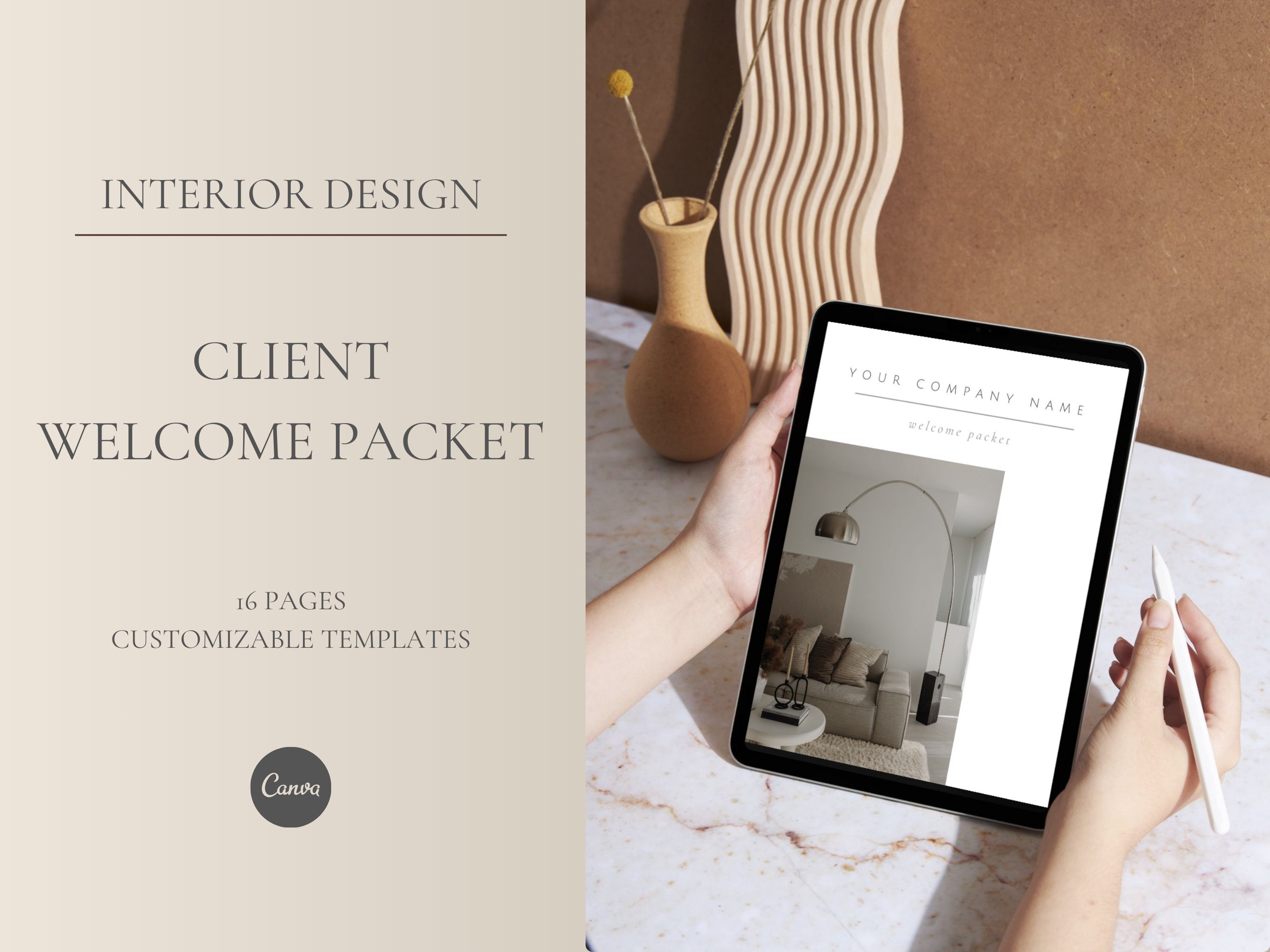 Interior Design Client Welcome Packet Template | Interior Design ...