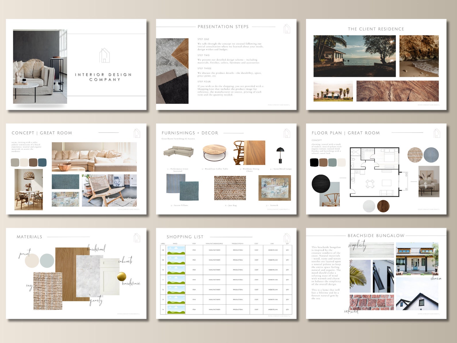 Ultimate Interior Designer Template Bundle Client Welcome Packet ...