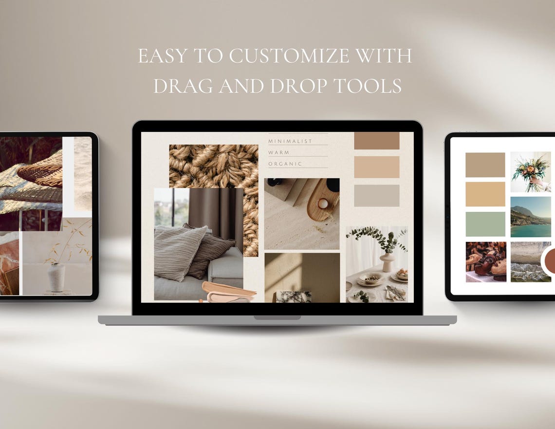 15 Interior Design Mood Board Templates - Etsy