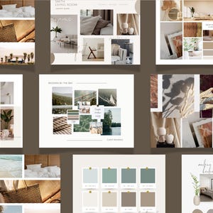 15 Interior Design Mood Board Templates - Etsy