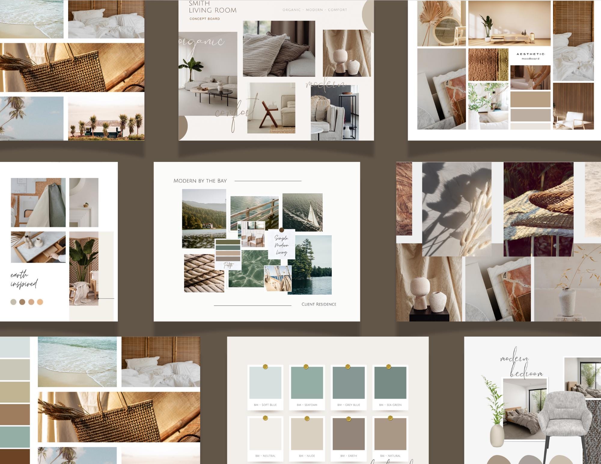 15 Interior Design Mood Board Templates - Etsy
