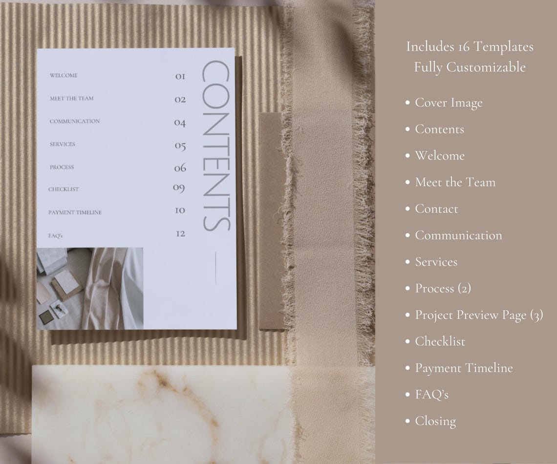 Interior Design Client Welcome Packet Template | Client Onboarding - Etsy