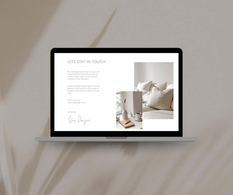 Interior Designer Client Handover Packet | Project Wrap up Template - Etsy