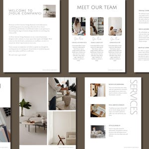 Interior Design Client Welcome Packet Template | Client Onboarding - Etsy