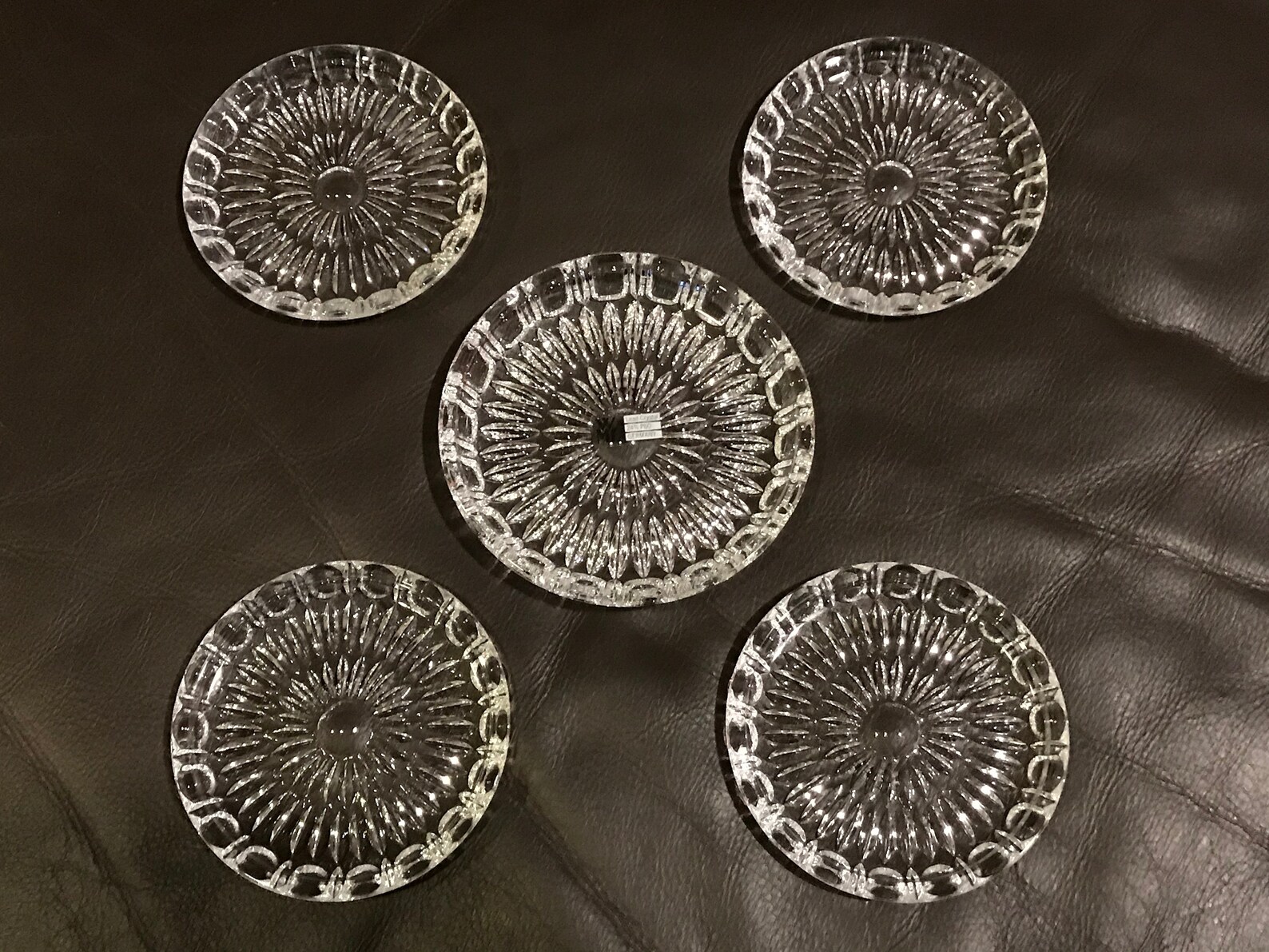 Vintage WMF 24% Lead Crystal Coaster Set From Germany Star - Etsy