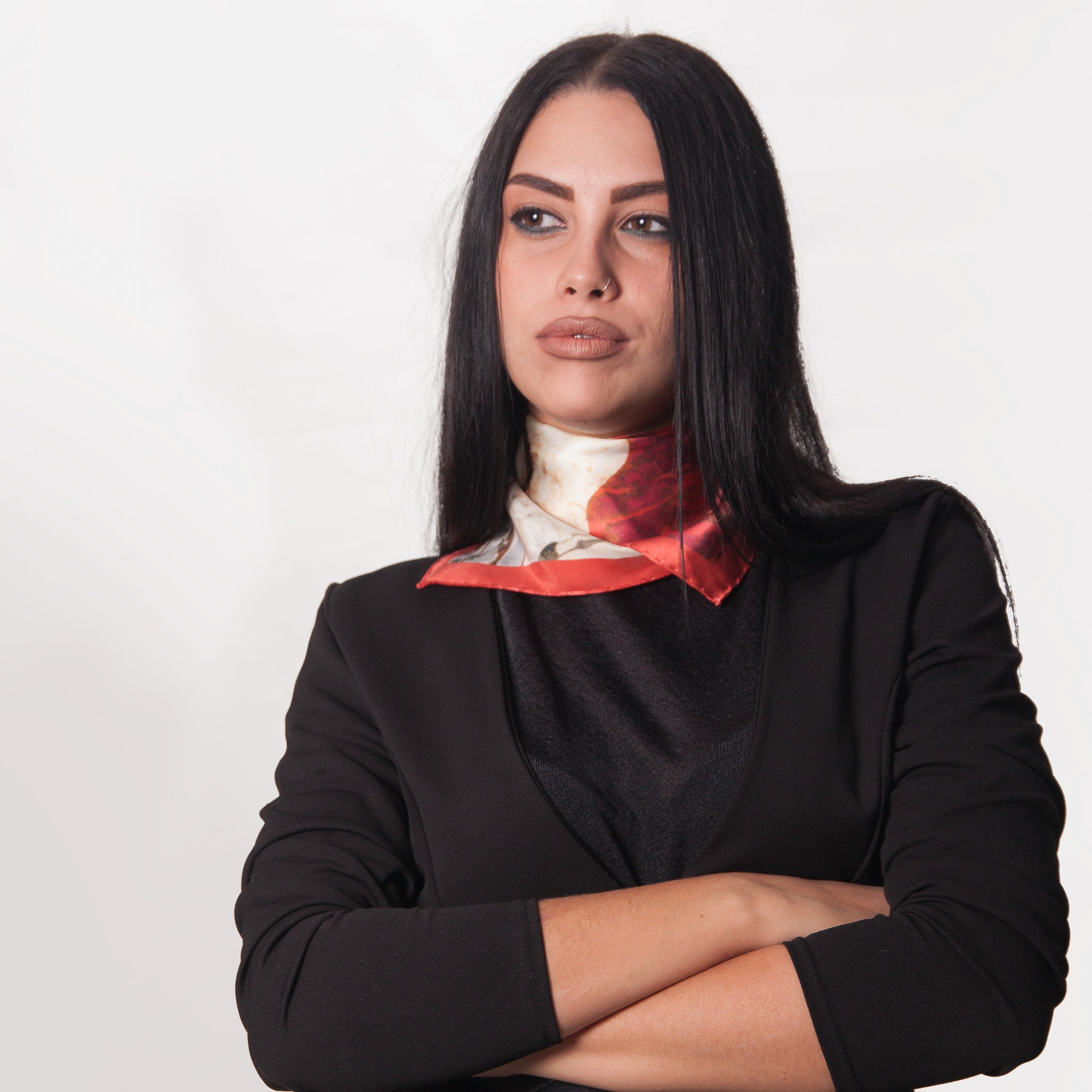 Ancient Greek Scarf Silk Scarf Red Scarf Square Scarf | Etsy