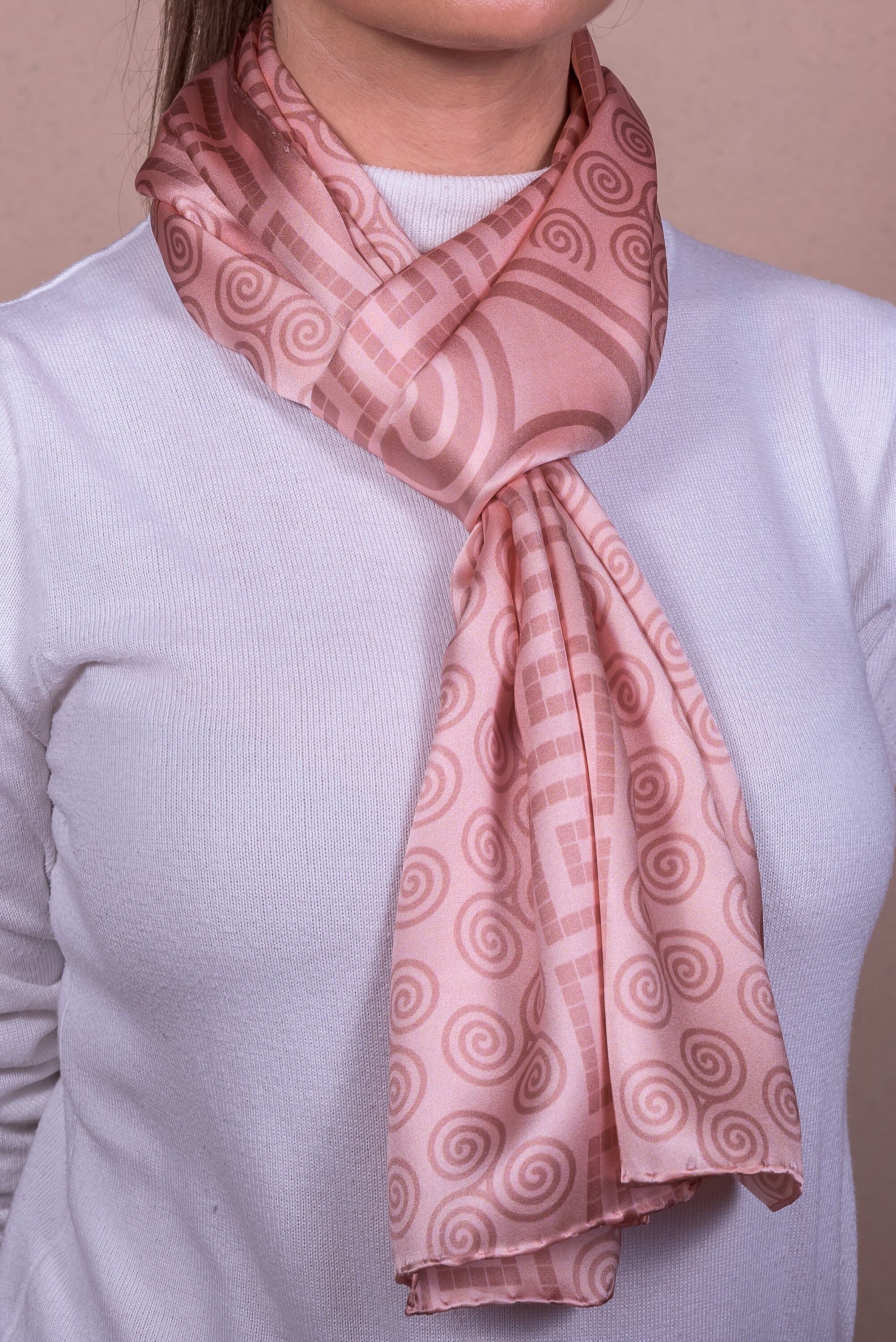 Long Silk Scarf Women, Handpainted Scarf, Summer Scarf, Women Scarf ...