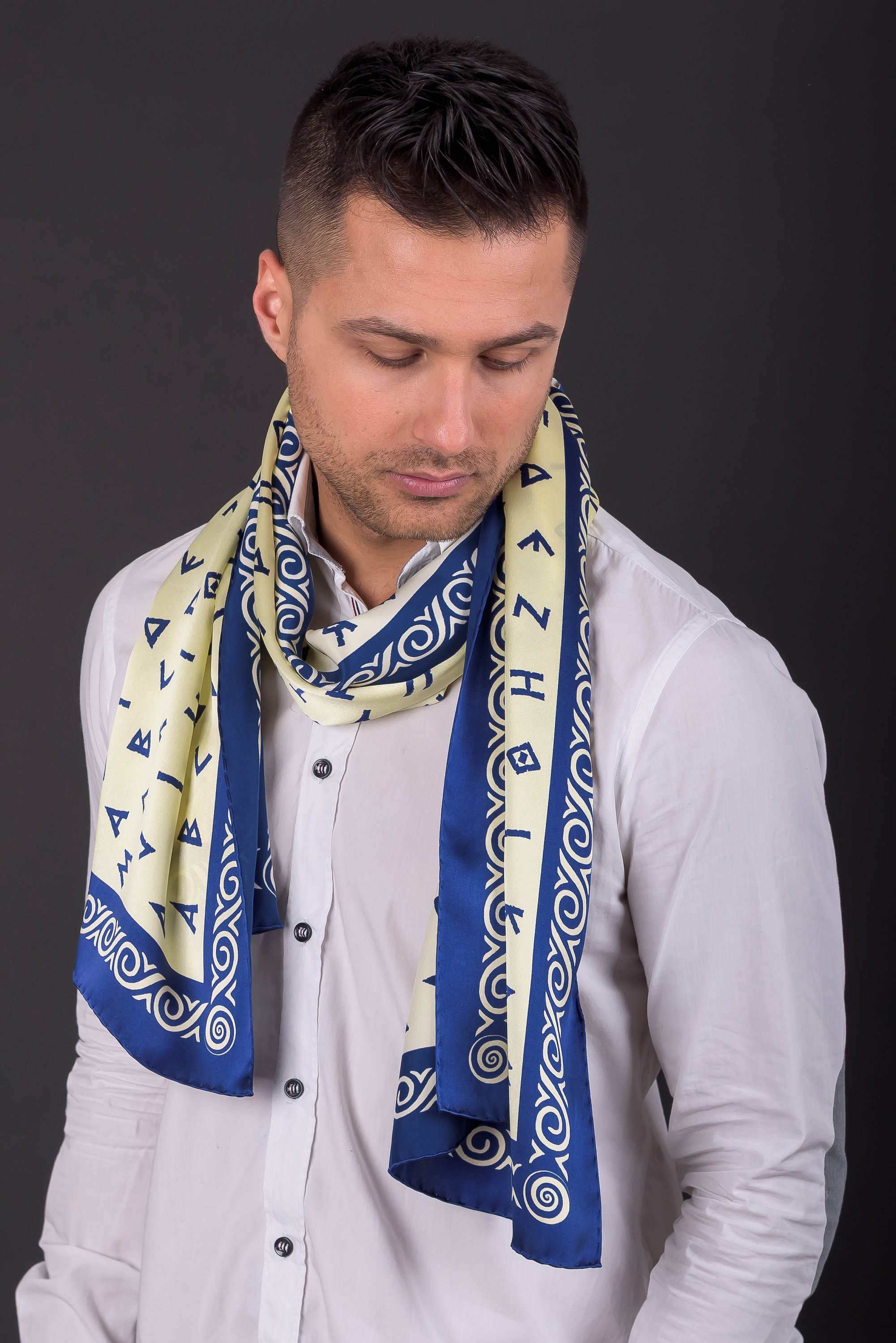 Ancient Greek Silk Scarf, Wrap Scarf, Ancient Scarf, Handpainted Scarf ...