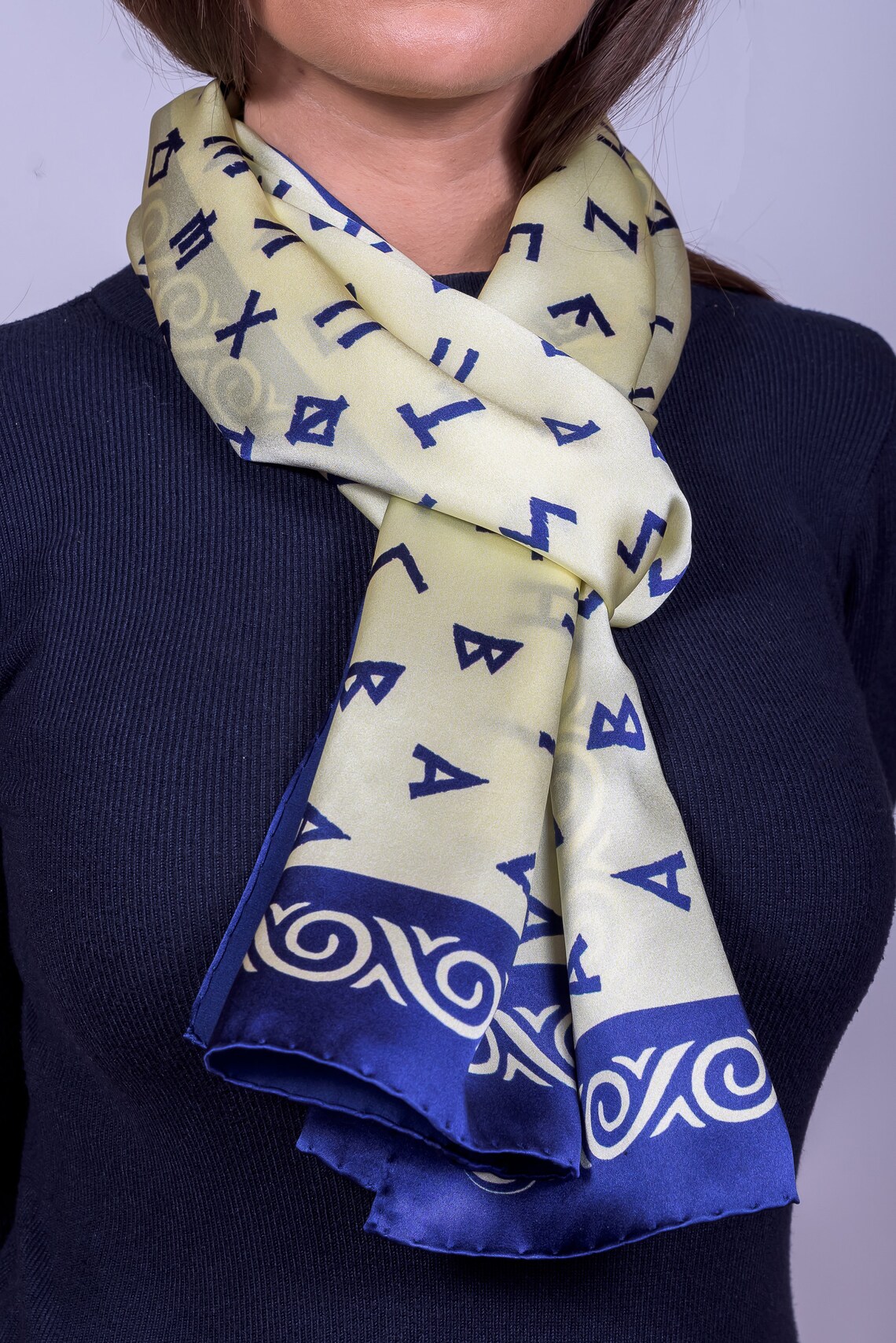 Ancient Greek Silk Scarf Wrap Scarf Ancient Scarf - Etsy