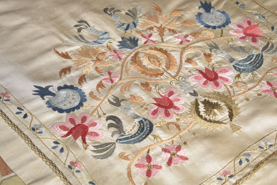Unique Silk Piece, One of a Kind Silk, Handmade Silk Runner ...
