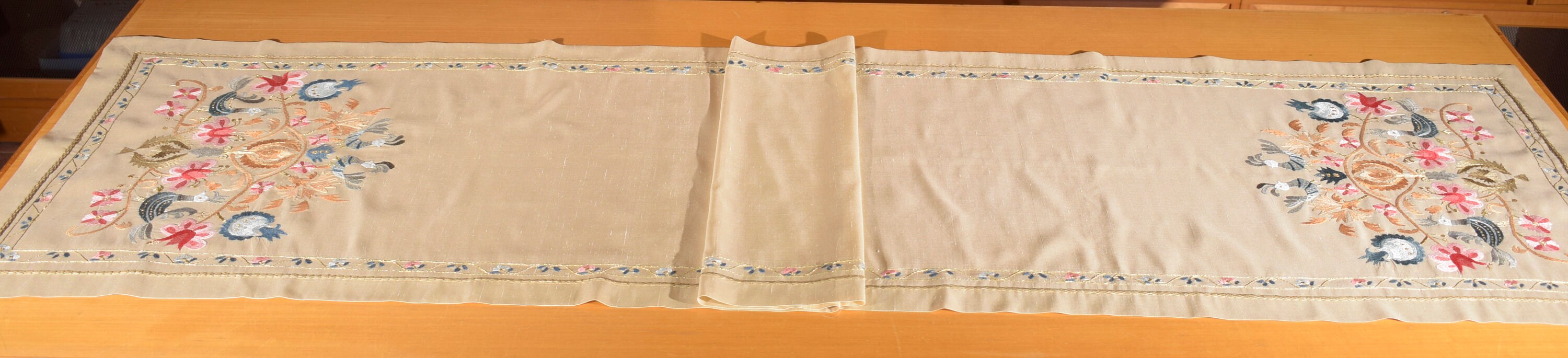 Unique Silk Piece, One of a Kind Silk, Handmade Silk Runner ...