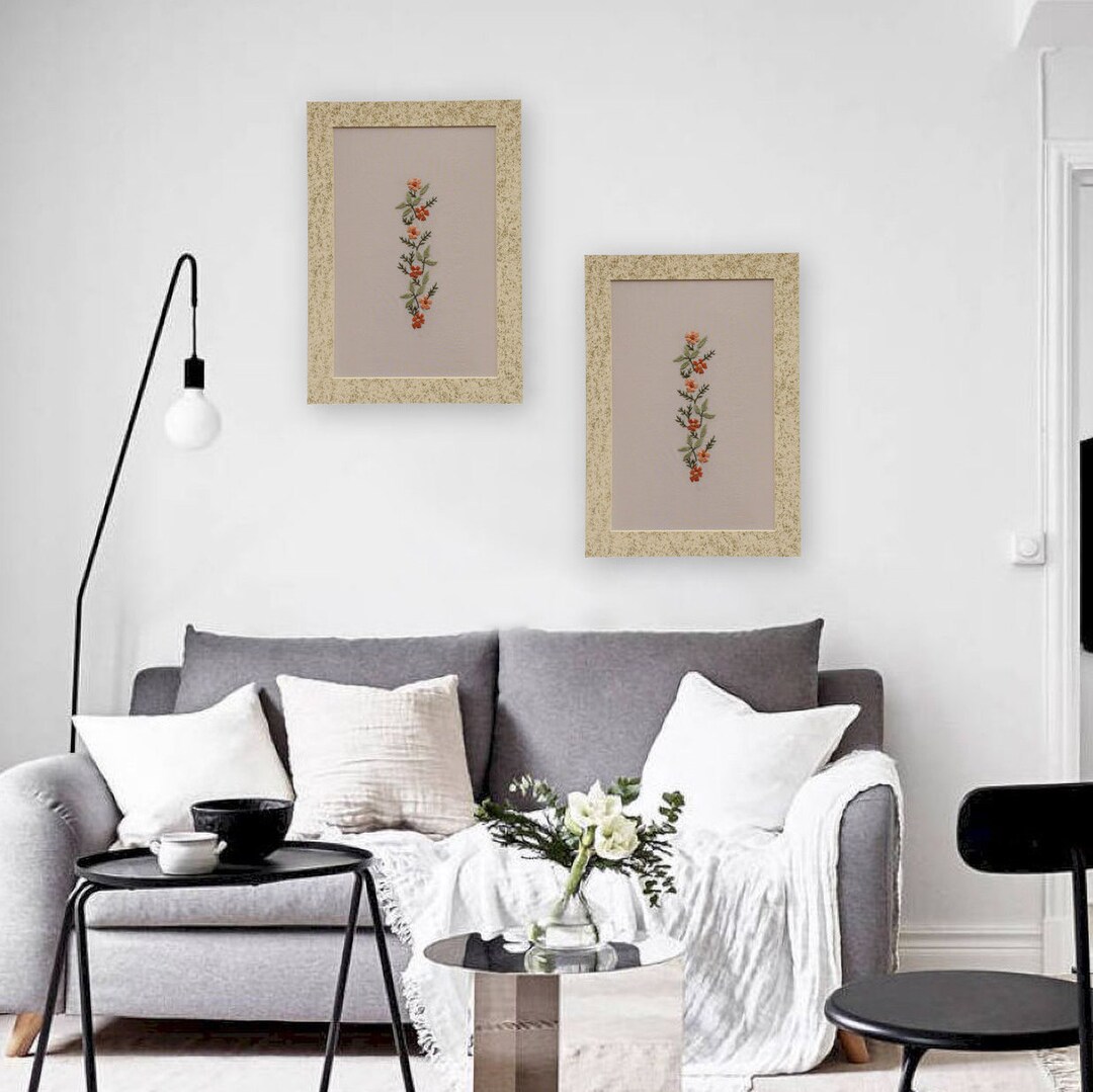 Silk Embroidery, Wall Art, Artwork Silk, Home Decor, Handmade Art ...