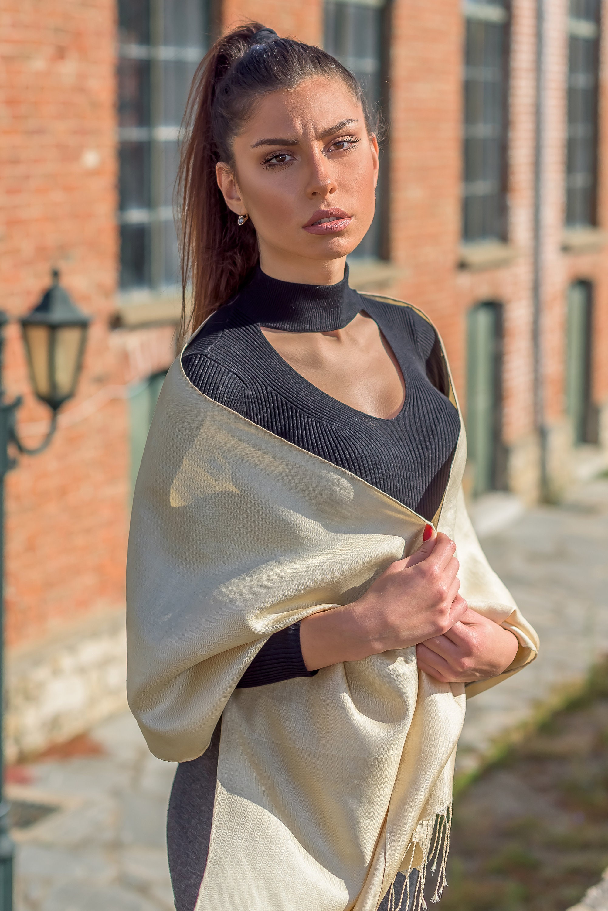 Handmade Silk Scarf Beige Scarf Long Scarf Women Scarf - Etsy