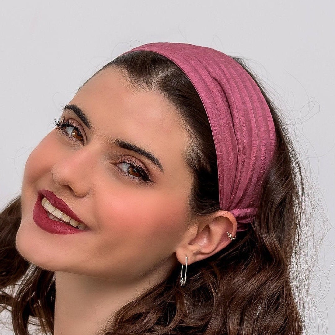 Cotton and Silk Striped Bandana, Silk Bandana, Hair Accessory, Gift for ...