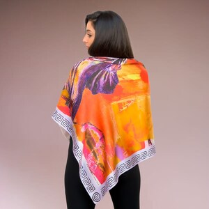 Red Silk Scarf Women, Silk Scarf, Silk Scarves, Ancient Greek Scarf ...