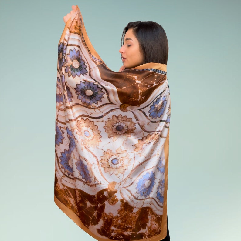 Women Scarf Ancient Greek Scarf Silk Scarf Handpainted - Etsy