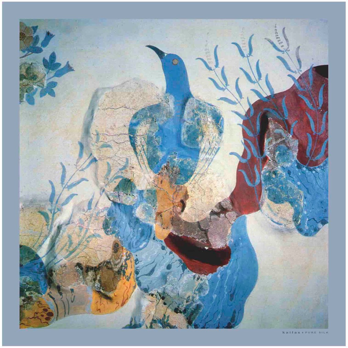 Ancient Greek Scarf Silk Scarf Square Scarf Greek | Etsy