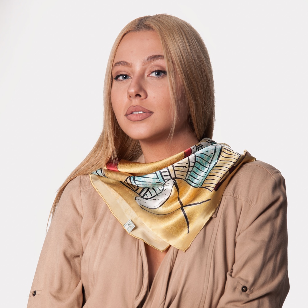 Ancient Greek Scarf, Silk Scarf, Scarf Women, Greek Mythology, Gift for ...