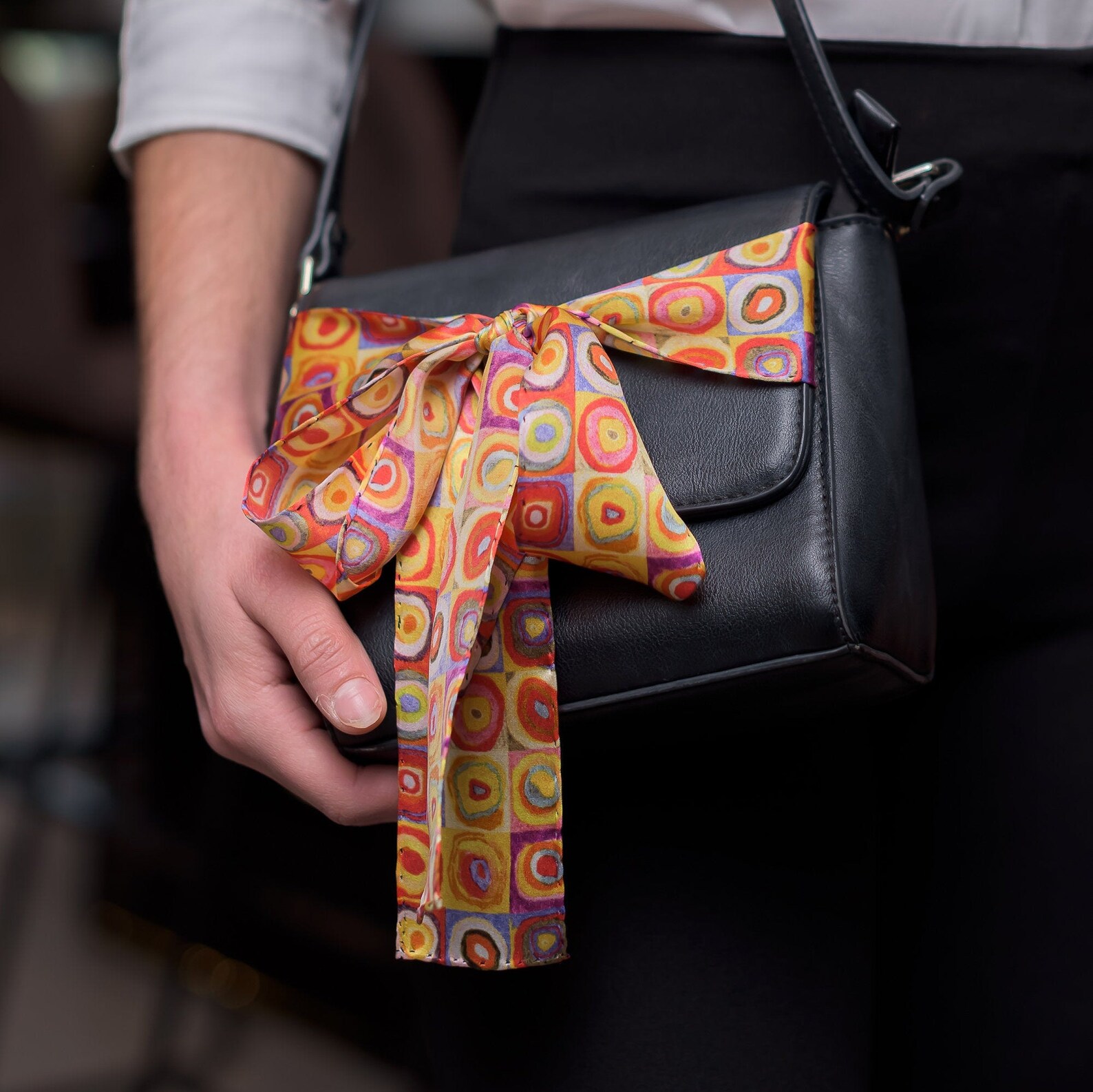 Women Scarf Long Silk Scarf Hair Ribbon Colorful Scarf - Etsy