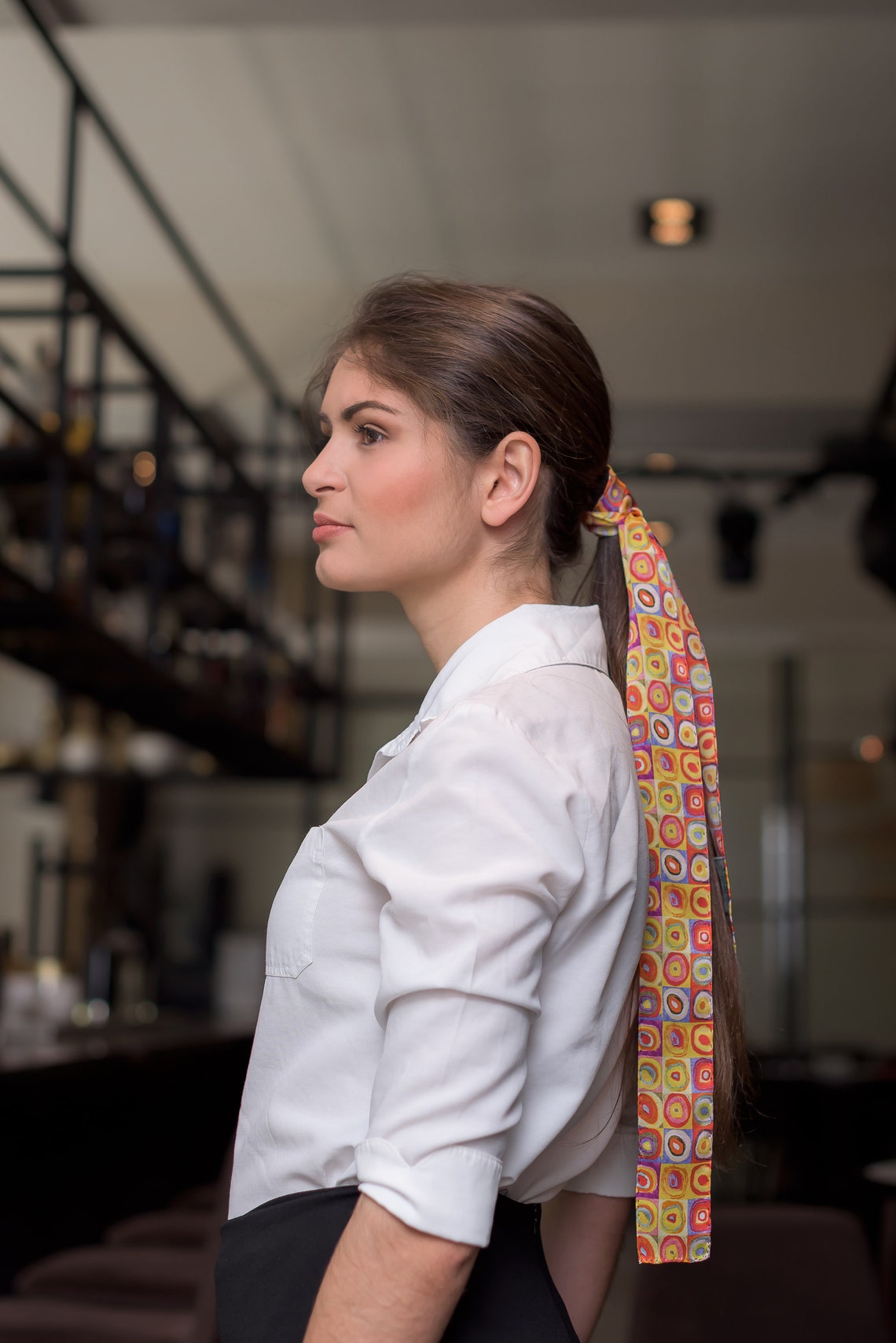 Women Scarf, Long Silk Scarf, Hair Ribbon, Colorful Scarf, Boho Scarf ...