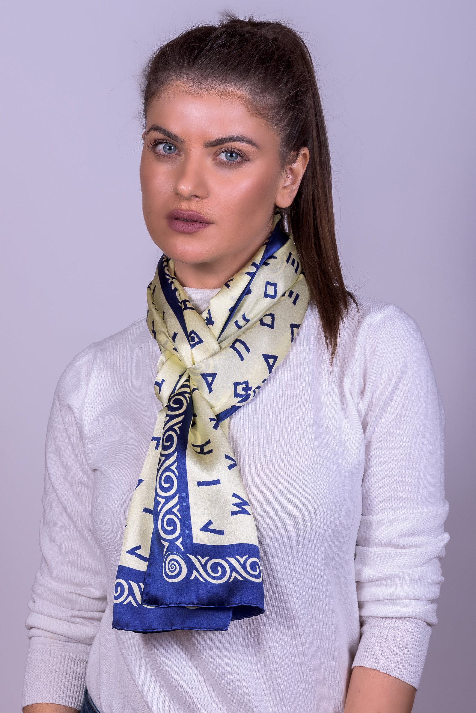 Ancient Greek Silk Scarf, Wrap Scarf, Ancient Scarf, Handpainted Scarf ...