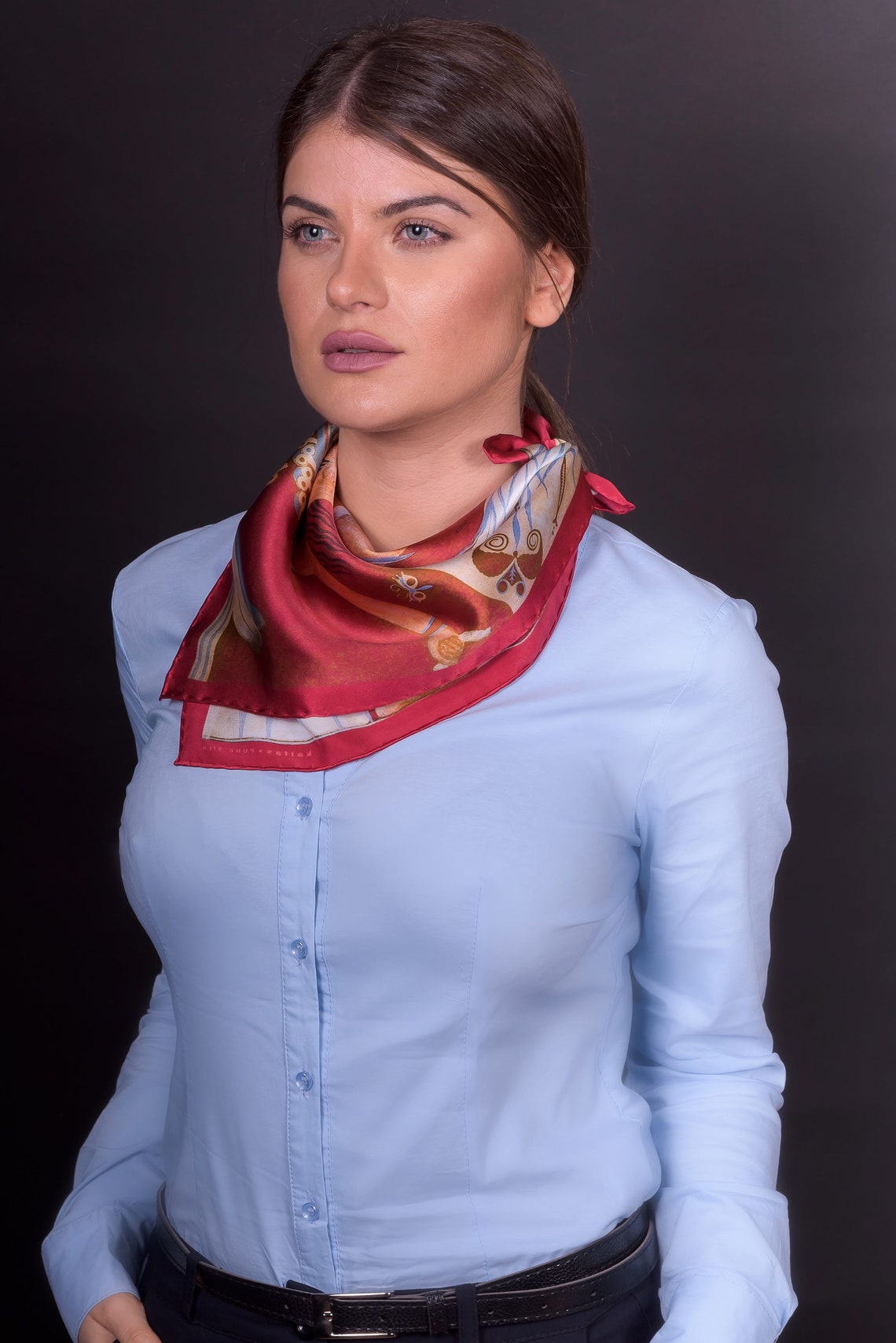 Ancient Greek Scarf, Silk Scarf, Handpainted Scarf, Square Scarf, Gift ...