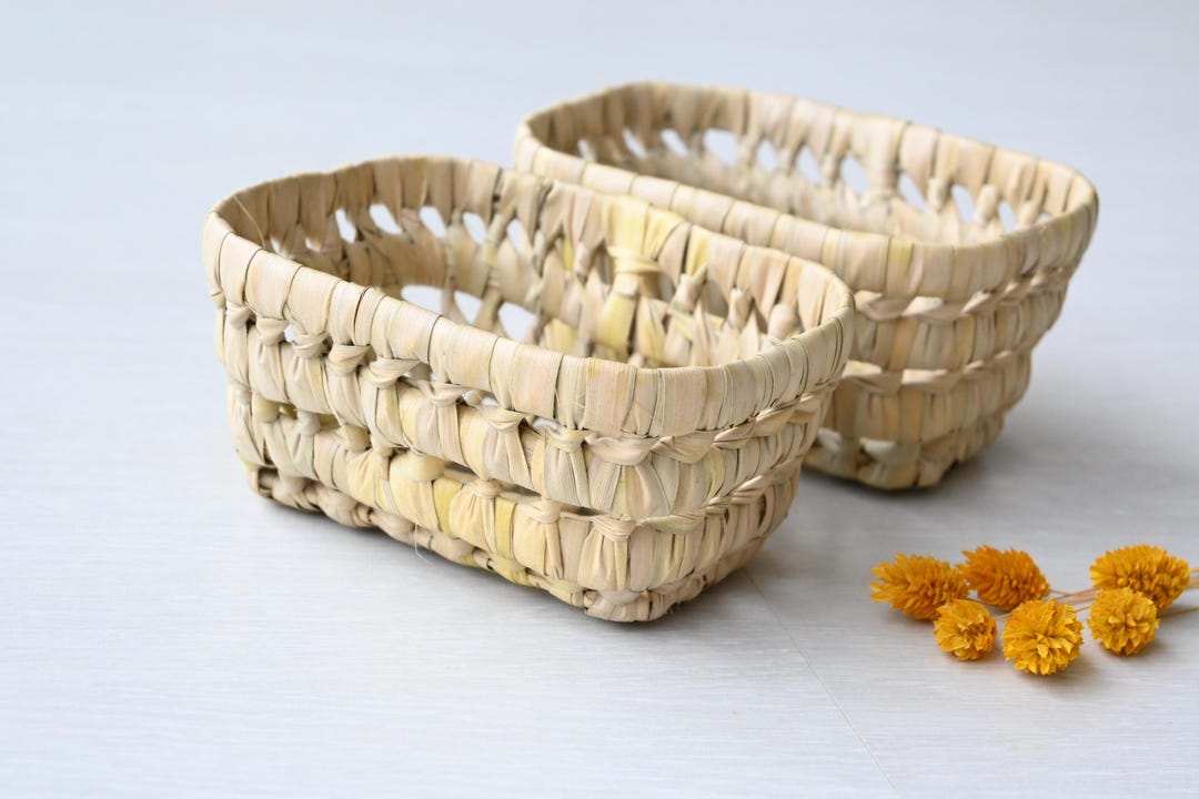 Small Straw Basket, Storage Basket, Bathroom Basket, Kids Organization ...