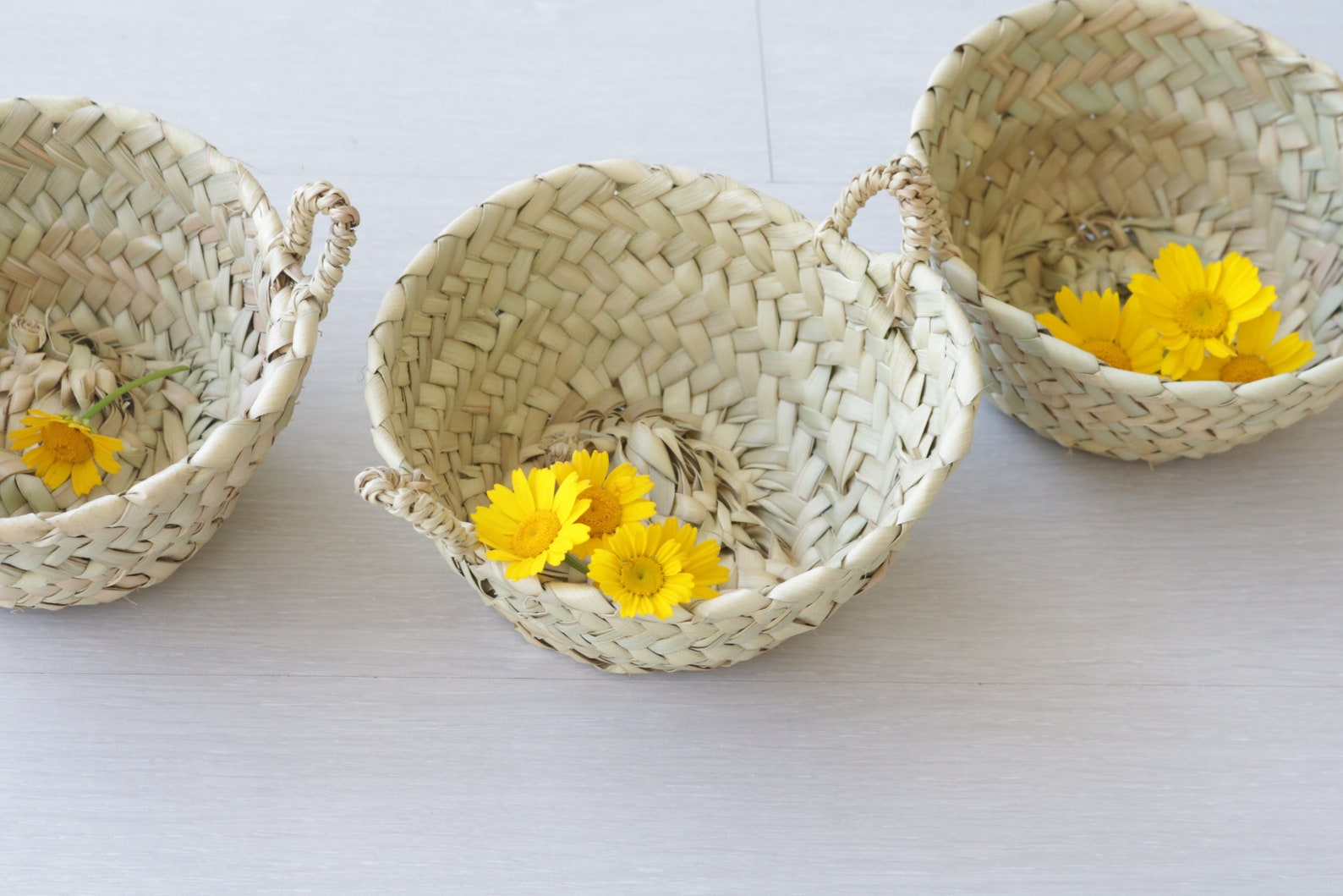 Mini Straw Basket Storage Basket Flower Basket Natural - Etsy
