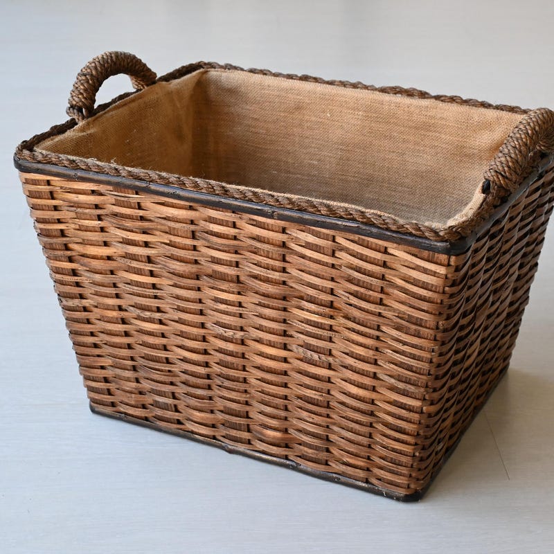 Large Wicker Basket - Etsy