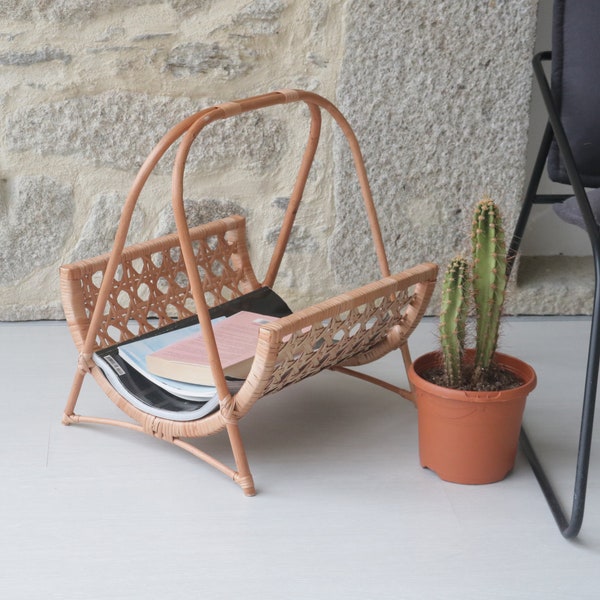 Wicker Magazine Rack - Etsy