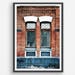 Architectural Print, Architectural Poster, Old Window, Grunge House ...