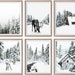 Winter Gallery Wall Decor. Nordic Christmas Wall Art Set of 6 Prints ...