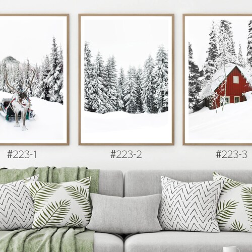 Winter Wonderland Printable Set of 3 Christmas Gallery Wall | Etsy