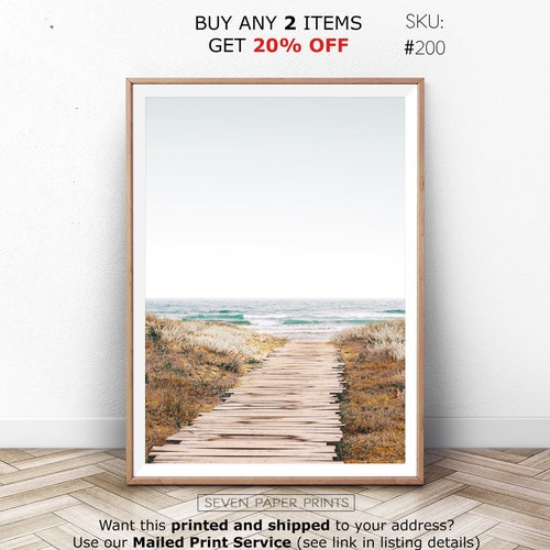 Umbrella Art Beach Poster Coastal Decor Modern Art Print Beach - Etsy