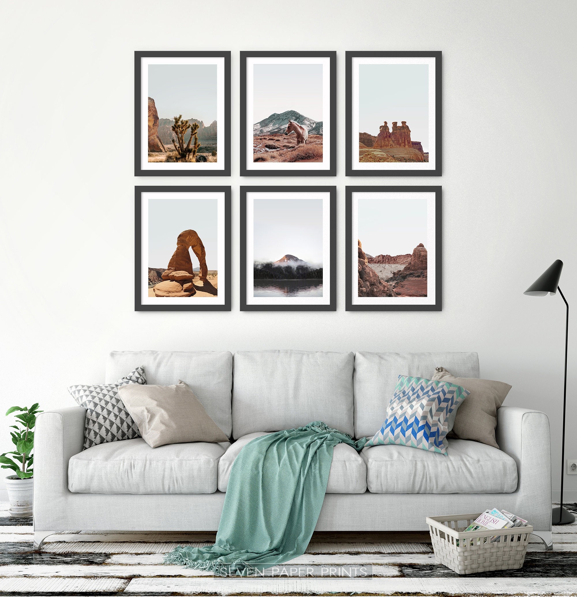 Arches National Park Utah Wall Art Set of 6 Prints UT Desert - Etsy