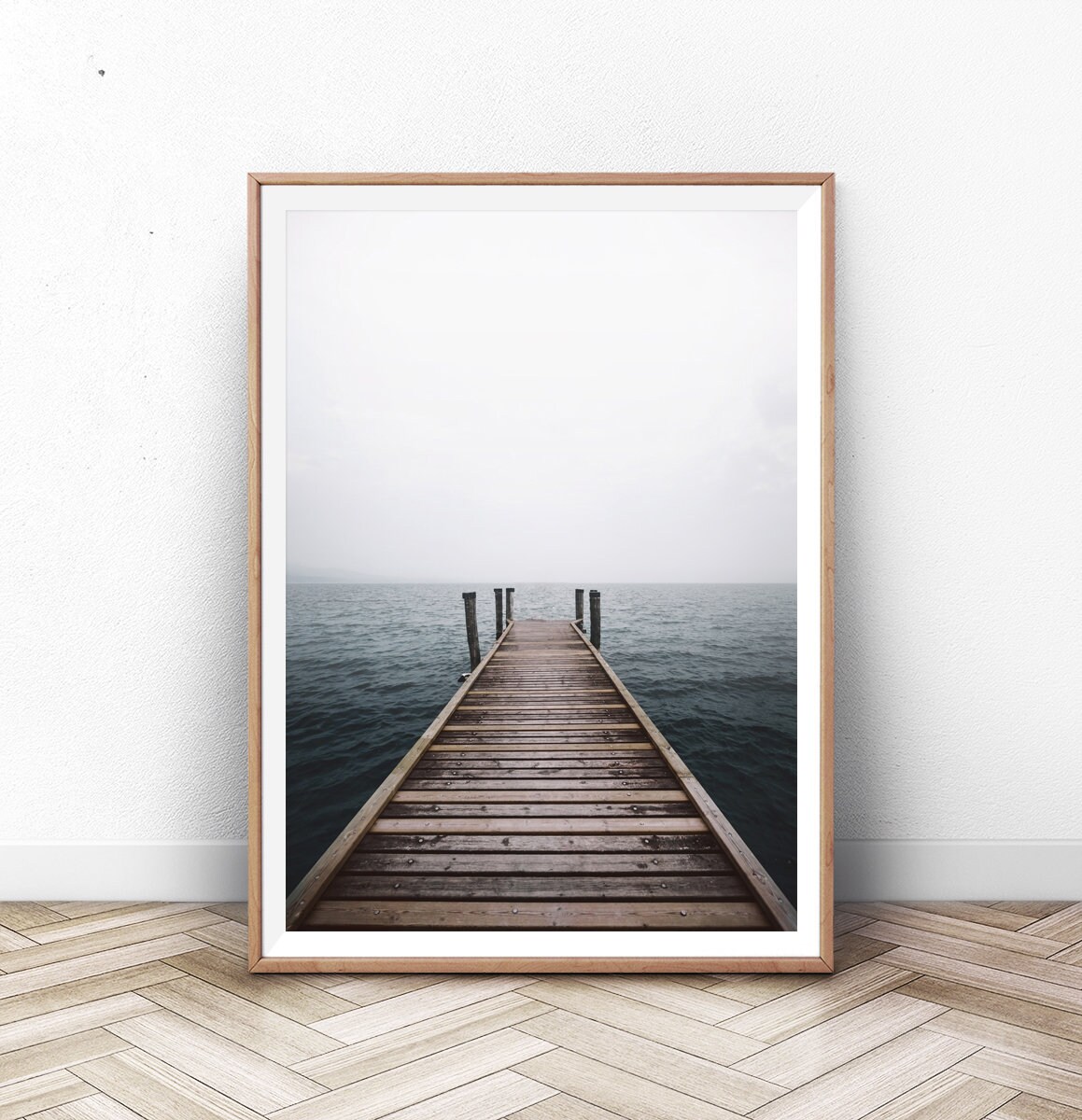 Wooden Pier Print Jetty Wall Art Sea Bridge Photo | Etsy