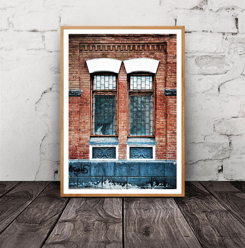 Architectural Print Architectural Poster Old Window Grunge - Etsy