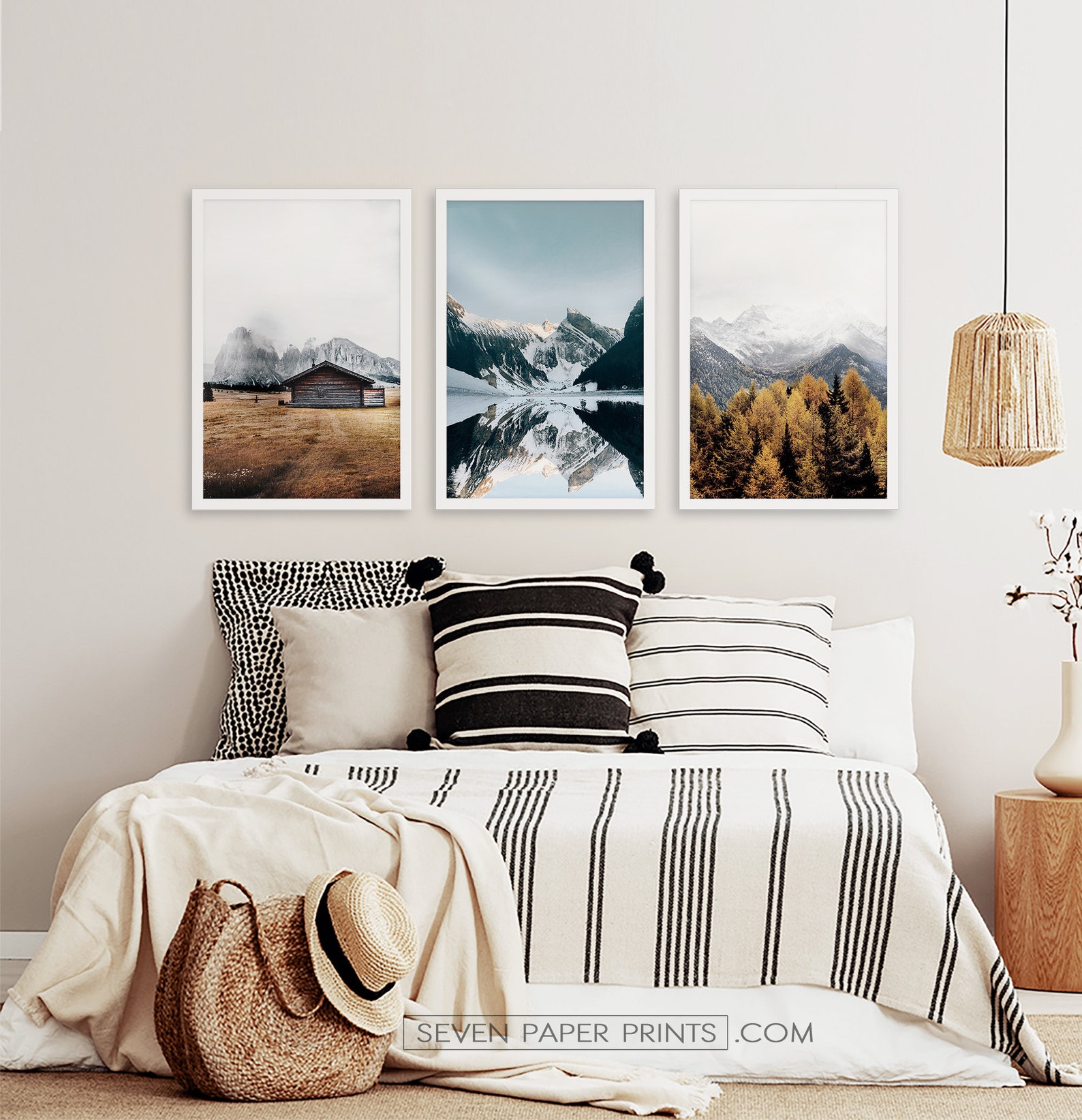 Rustic Wall Art Gallery Wall Prints Set Framed Rustic Farm - Etsy