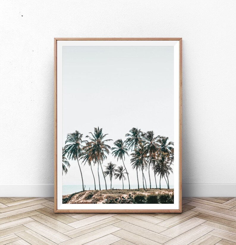 Palm Trees Wall Art Coastal Print Tropical Photo Desert Etsy