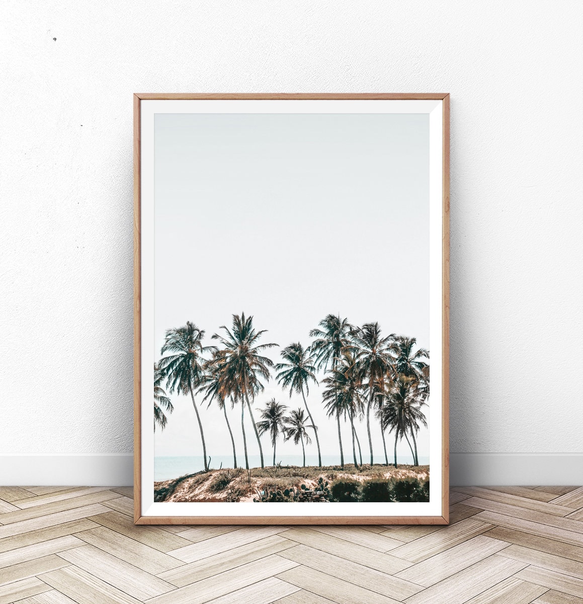 Palm Trees Wall Art Coastal Print Tropical Photo Desert | Etsy