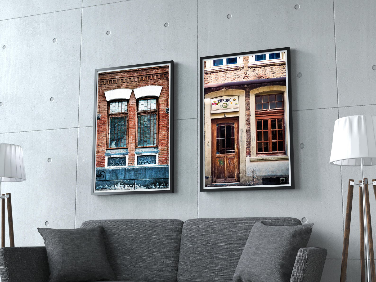 Architectural Print Architectural Poster Old Window Grunge | Etsy