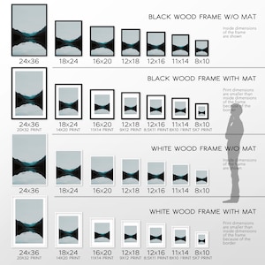 Custom Framed Wall Art, Black or White Wood Poster Frames, Prints in ...