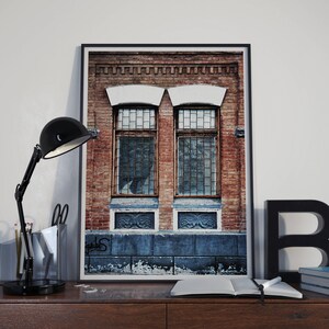 Architectural Print, Architectural Poster, Old Window, Grunge House ...