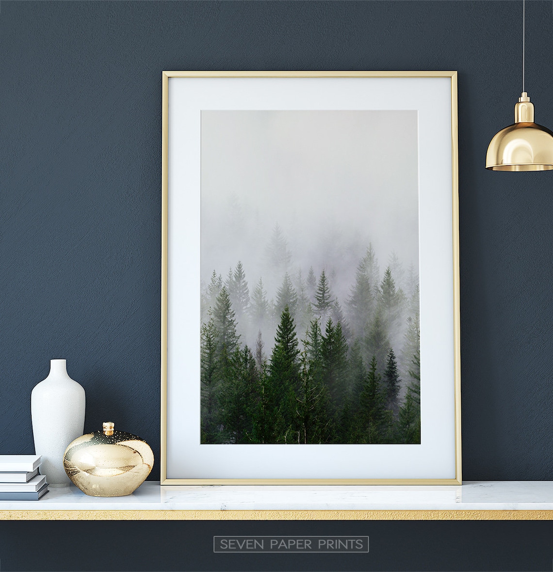 Forest Print Art Forest Photography Misty Forest Nature | Etsy